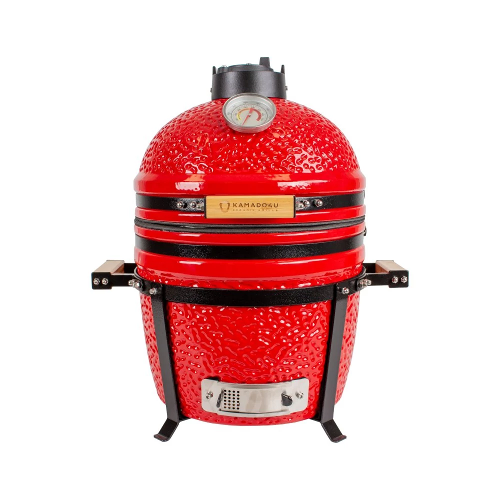 Kamado4u Traveller Plus D34 asztali kerámia grill piros - HASZNÁLT ...